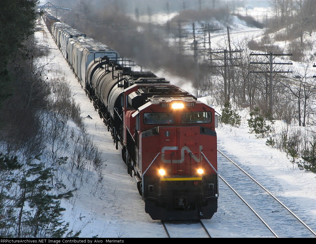 CN 8011 at Mile 5.8 Strathroy Sub.